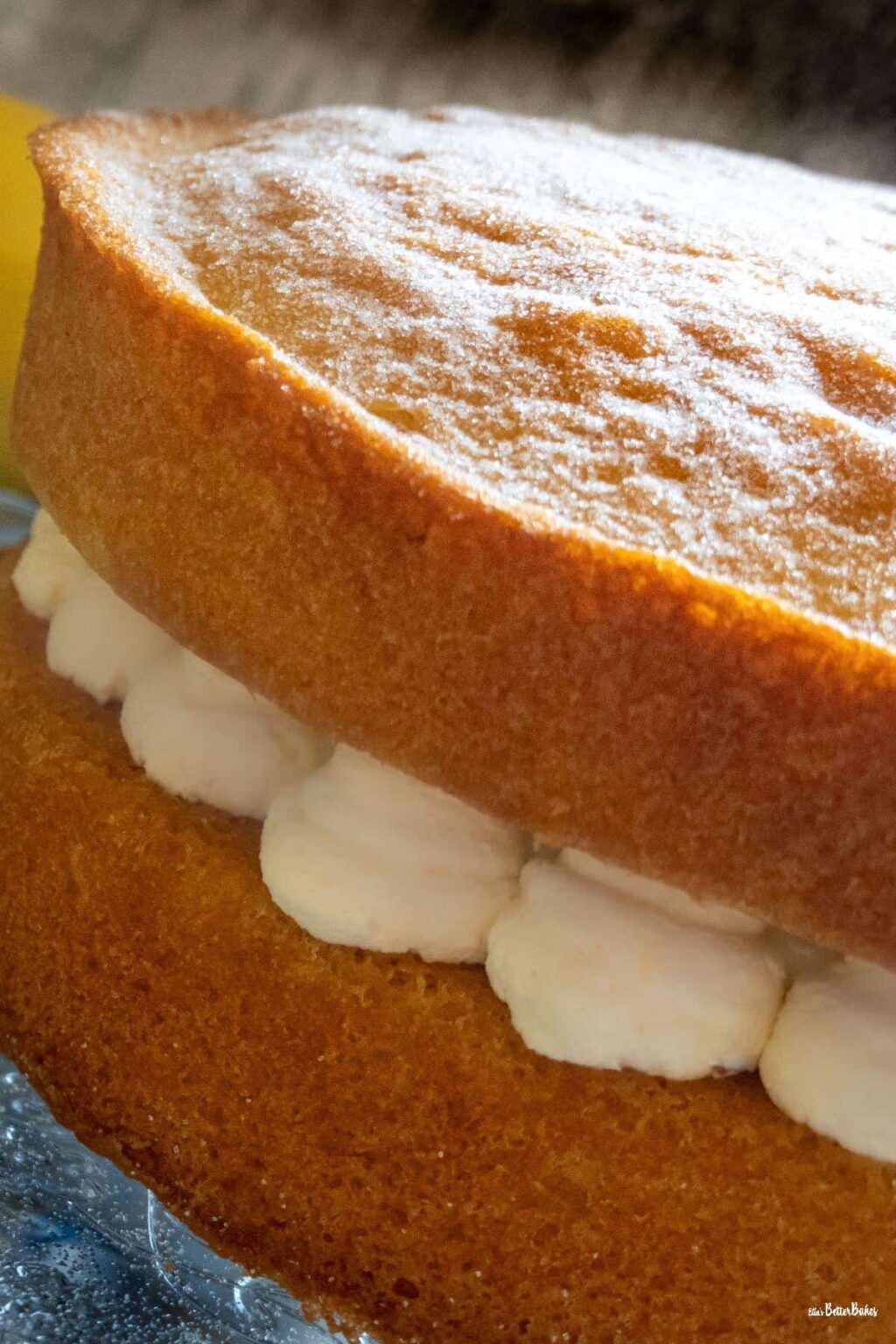 Lemon Victoria Sponge Sandwich - Ellas Better Bakes